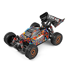 WLtoys 184016 Scale 1/18 75KM/H 2.4G RC Car Brushless 4WD Electric High Speed Off-Road Remote Control Drift Toys for Children Racing (184016 1 * 1500mAh)