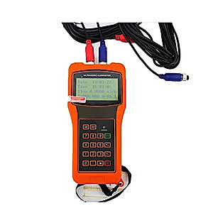 CNYST Ultrasonic Flow Meter Liquid Flowmeter TUF-2000H with 3 Size Transducer for Pipe Diameter DN25 to 6000mm LCD Display Max Liquid Temperature 90 Degrees Celsius