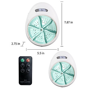 Portable washing machine,Mini Washer,.Deep cleaning of underwear, baby clothes and other small clothes.Suitable for apartments, dormitories, hotels（Wireless Control）