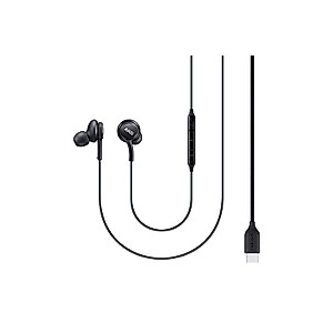 Samsung AKG Wired USB Type-C Earphones EO-IC100BBEGWW Black (Black) (Renewed)
