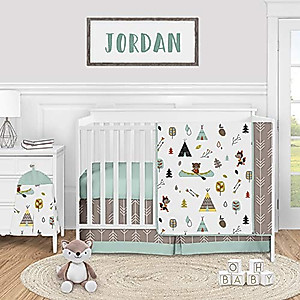 Sweet Jojo Designs Outdoor Adventure Foldable Fabric Storage Cube Bins Boxes Organizer Toys Kids Baby Childrens for Collection Set of 2