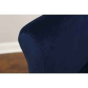 Mainstays Microfiber Bucket Accent Padded Chair (Microfiber, 18" Navy Blue)