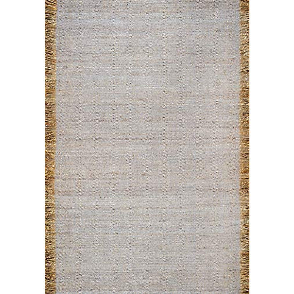 nuLOOM Flatweave Natural Fiber Fenella Area Rug, 6' x 9', Grey