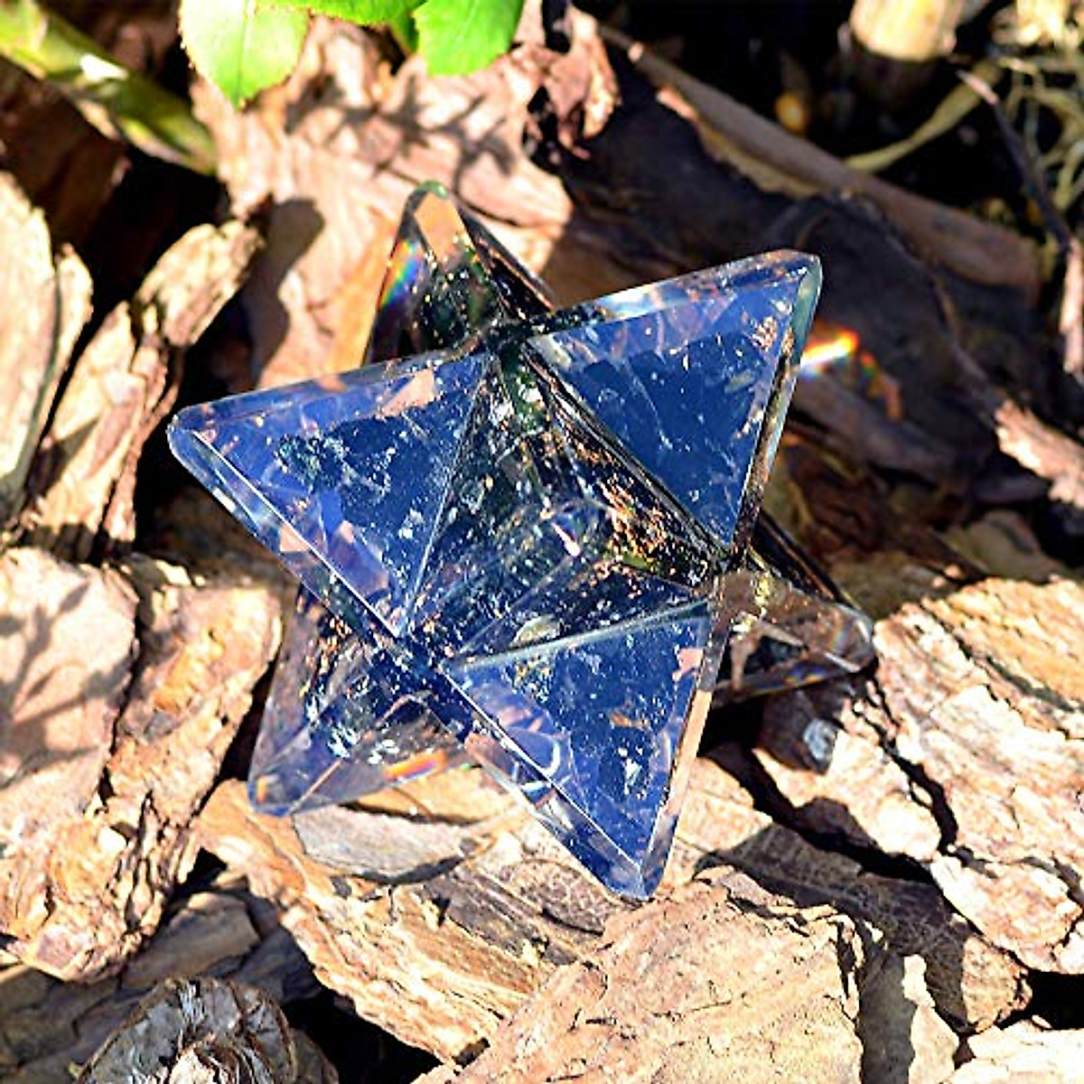 Orgonite Crystal Black Tourmaline Merkaba | Negative Aura Protection Meditation Energy Generator for Balancing Chakras