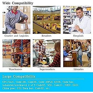 Tera Barcode Scanner Wireless 1D Laser Scanner 2-in-1 (2.4Ghz Wireless+USB 2.0 Wired) Handheld Bar Code Scanner Reader, IP54 Shockproof, for Store, Supermarket, Warehouse, Library