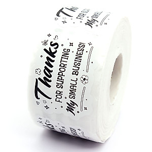 Littlefa 1.5” Thank for Supporting My Small Business with Cute Design Stickers,Thank You Stickers,Small Business Stickers, Envelopes Stickers, Gift Bags Packaging 500 PCS