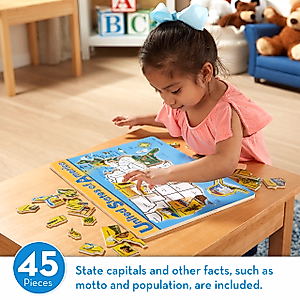Melissa & Doug USA Map Wooden Puzzle (45 pcs)