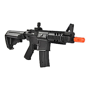 Airgunplace Full & Semi Auto Electric Airsoft Gun M4 Style AEG Black Color Battery & Charger Included