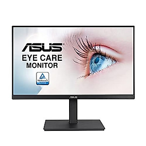 ASUS 23.8” 1080P Monitor (VA24EQSB) - Full HD, IPS, 75Hz, Built-in Speakers, Eye Care & 27” 1080P Monitor (VA27EQSB) - Full HD, IPS, 75Hz, Adaptive-Sync, Speakers, Eye Care