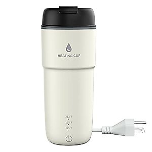 PWAYTEK Travel Electric Kettle Small Stainless Steel, Portable Quick-Boil Electric Kettle, 350ml Mini Travel Kettle, Portable Anti-Dry Kettle, with 3 Preset Temperatures Auto Off and Quick Boiling