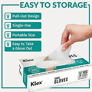 Klex Disposable Heavy Duty Vinyl Gloves Latex Free Powder Free, BPA Free Medical Grade Disposable Glove, Medium M, 1000 Count