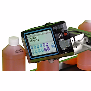 Preza Supra + Plus in Line Inkjet Coder, Inkjet Coding Machine, Date Coding Machine, Date Coder + EJ47SBK Black Ink USA