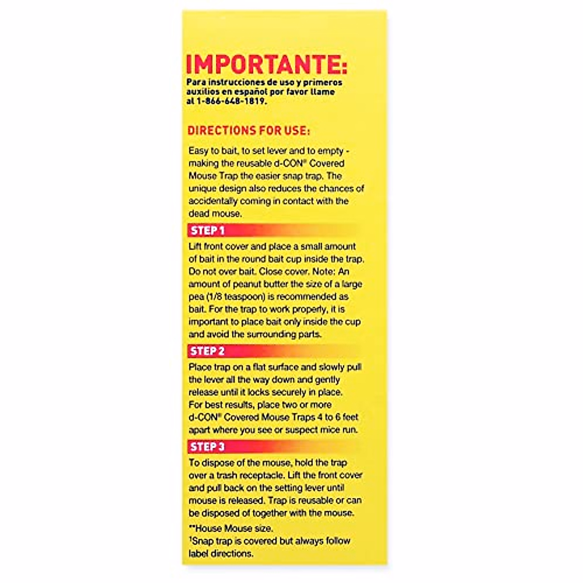 d - CON Ultra Set Covered Snap Trap 1 Ct. (Pack of 5) for Mouse