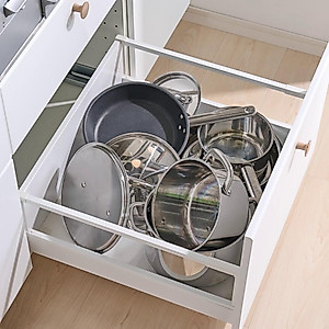 Ikea Variera Pot Lid Organizer, Stainless Steel, Set of 2