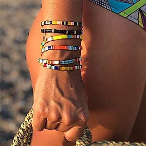 KELITCH New Miyuki Tila Beaded Stretch Bracelets Women Tila Bracelets Stackable Friendship Bracelets