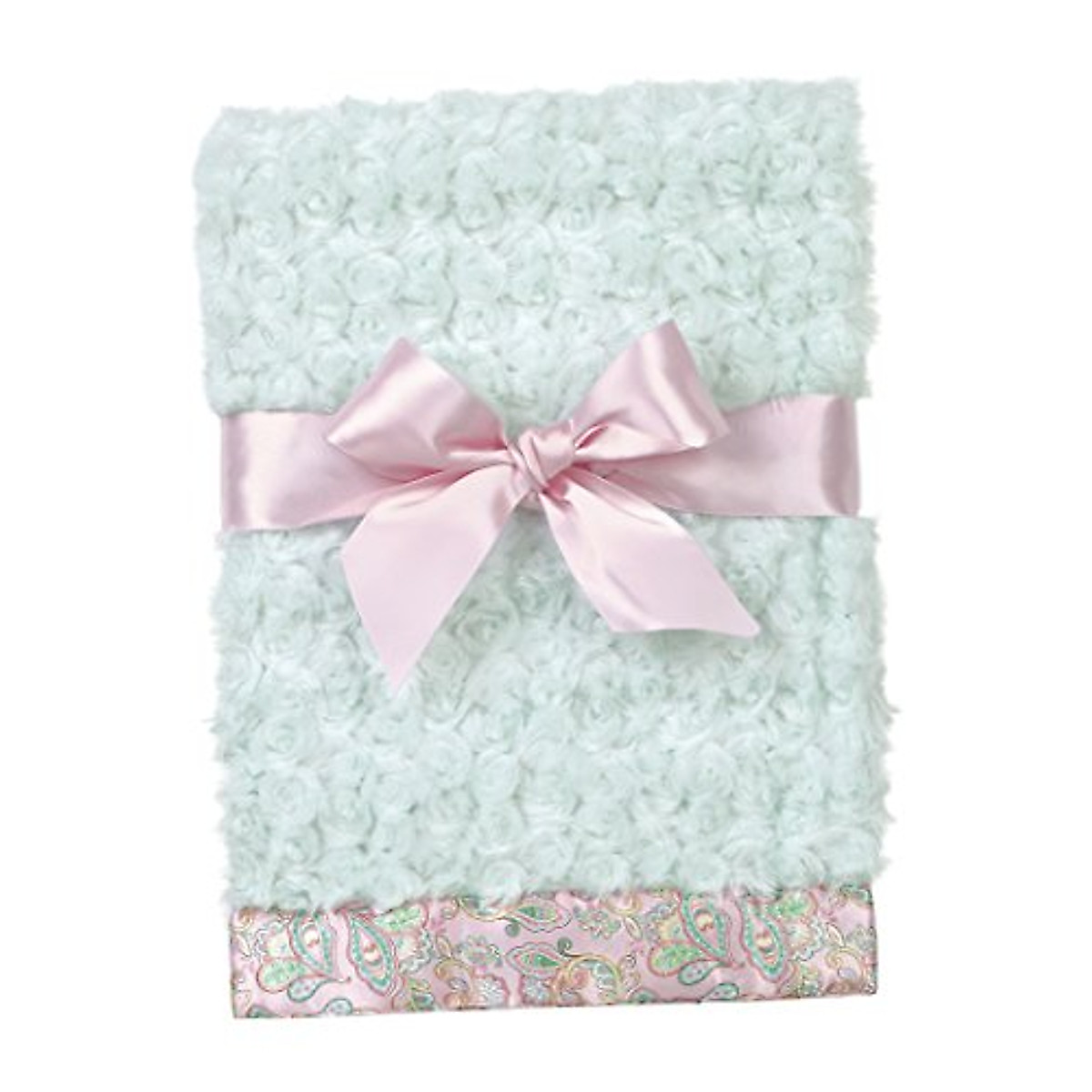 Bearington Baby Small Swirly Security Blankie, 16" x 16"