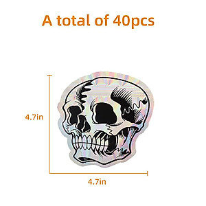 40 Pcs Halloween Treat Bags,Halloween Ziploc Bags Goodie Bags Trick or Treat bags for Kids, Halloween Plastic Candy Goody Gift Bags for Halloween Party Decorations Supplies Favors