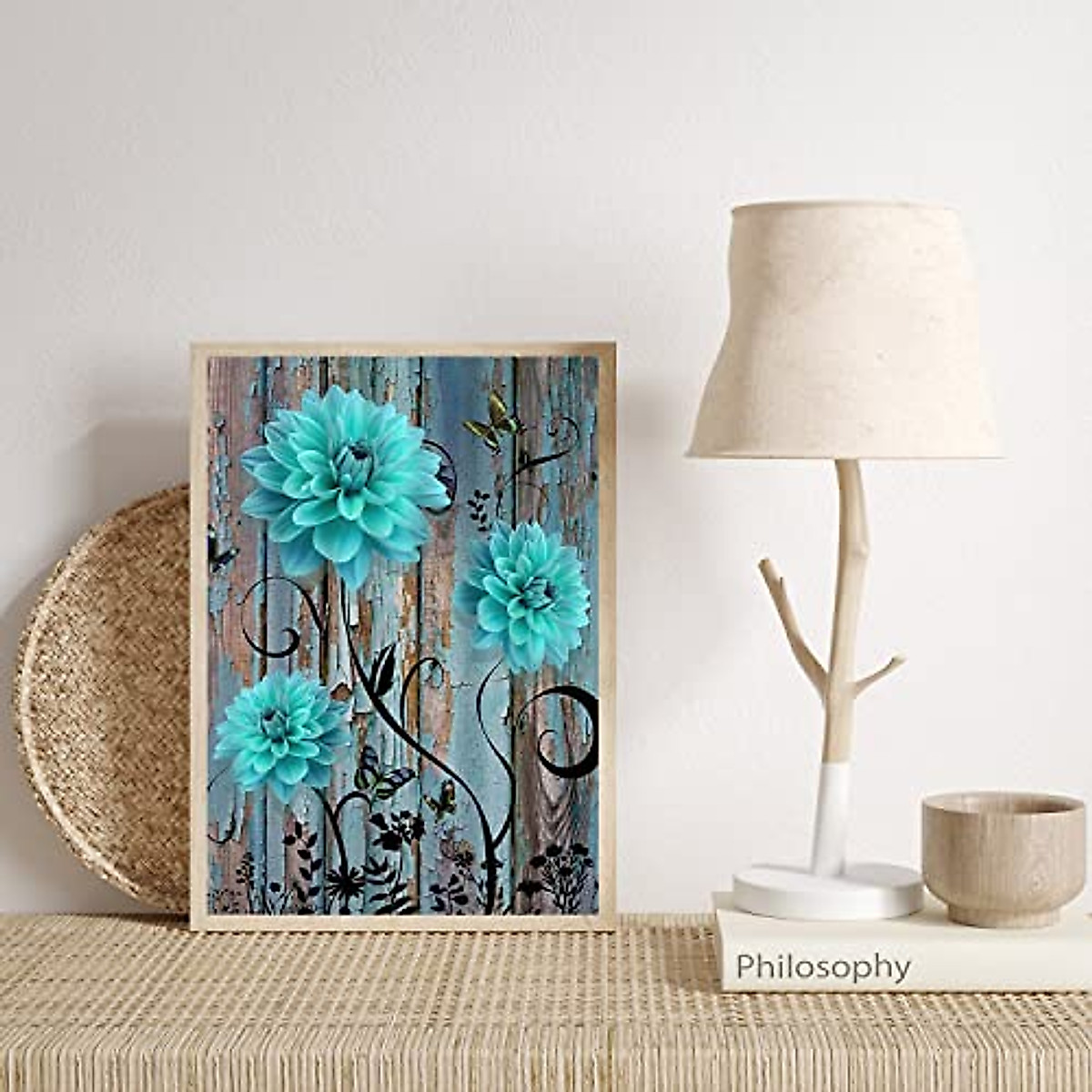 DAICHEL Cross Stitch Kits for Adults - Stamped Crossstitching Kits Preprinted 11 Count Cross-Stitch Kit for Beginner, 11CT Prestamped Easy Pattern Needlepoint Kits Crafts for Decor 11.8x15.7inch