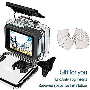 FitStill 60M Waterproof Case for Go Pro Hero 11 Black/Hero 10 Black/Hero 9 Black, Protective Underwater Dive Housing Shell with Bracket Accessories for Go Pro Hero11/10/9 Black Action Camera