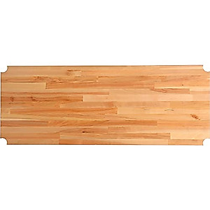 John Boos 36" W x 14" D x 1" Thick Hardwood Deck Overlay for Wire Shelving