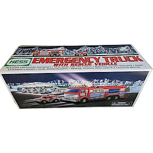 Hess 2005 Emergency Truck with Rescue Vehicle by Amerada Hess Red