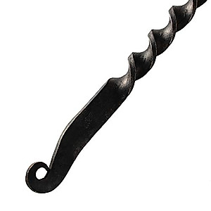 Mythrojan Hand Forged Medieval Fork Viking Medieval Camping Cutlery, 15.7” x 1.8”