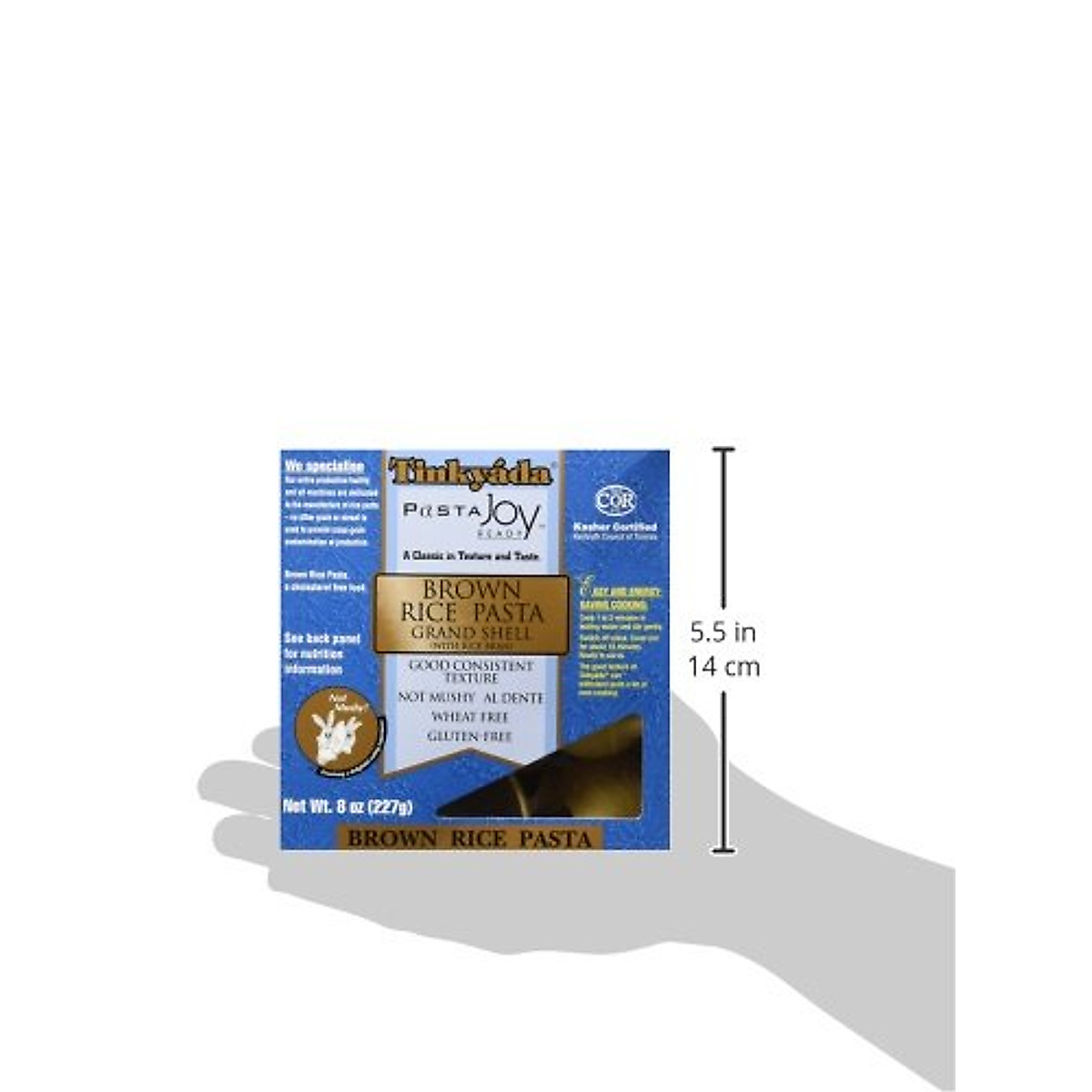 Tinkyada Brown Rice Pasta Grand Shell, 8 Ounce