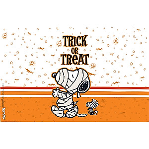 Tervis Peanuts - Halloween Snoopy Trick or Treat Made in USA Double Walled Insulated Tumbler Travel Cup Keeps Drinks Cold & Hot, 16oz, Classic