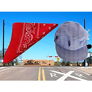 Children's Train Conductor Dress Up - Hat, Whistle, and Bandana (4 SETS)