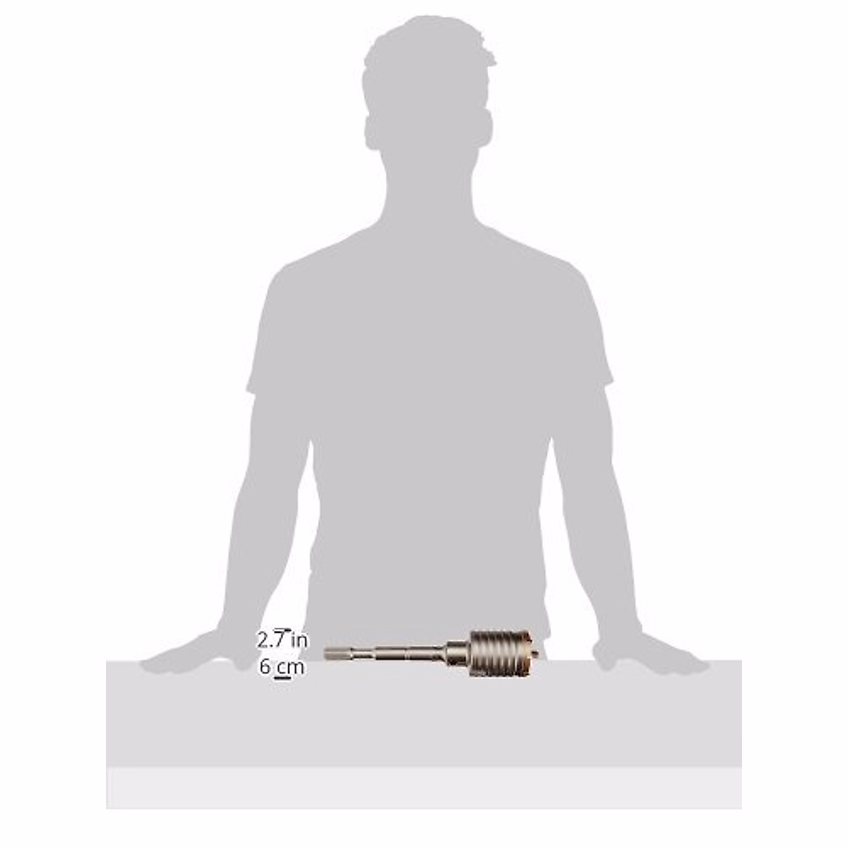 Irwin Tools 325004 Drill Bit, 2-1/2 x 11-3/8, Spline One Piece Masonry Core Bit