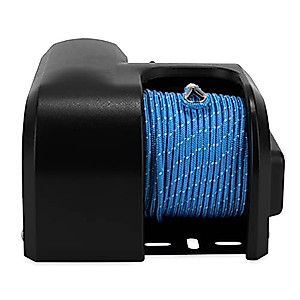 Camco TRAC Outdoors AnchorZone 20 Electric Anchor Winch | Features a High-Efficiency 12-Volt DC All-Steel Gear Motor, 100-Feet of Pre-Wound Braided Rope, and has a Max Capacity of 20lbs (69000)