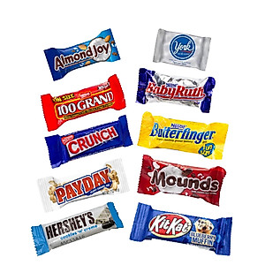 Assorted CHOCOLATE Candy Mix (3 Lbs.) Individually Wrapped Fun Size Assortment, Great for Mother's Day Home & Office Parties (Snack Size)