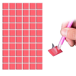 60 Pieces Painting Glue Clay Wax for DIY Diamonds Art Painting (Red)