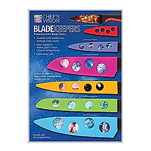 Chef’s Vision Blade Keepers Protective Knife Covers for the Cosmos Series Knives - Knives Not Included - Color Blade Cover Sheaths for Kitchen Knives - Blade Guards to Protect your Cosmos Knives