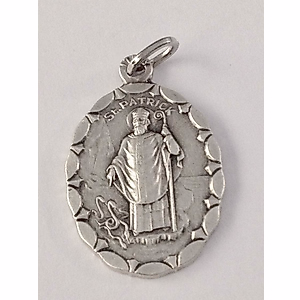 SAINT PATRICK MEDAL - OVAL SHAPE - PATRON SAINT of IRELAND -100% MADE in ITALY
