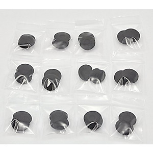 12 Pack(24pcs) 18mm Earbud Foam Earpad, Replacement Sponge Covers for Earphone (Black)
