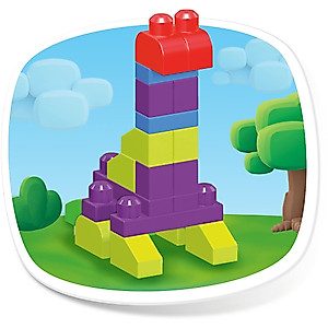 MEGA BLOKS Fisher-Price Toddler Building Blocks Toy Set, Build ‘n Create with 250 Pieces, Ages 1+ Years