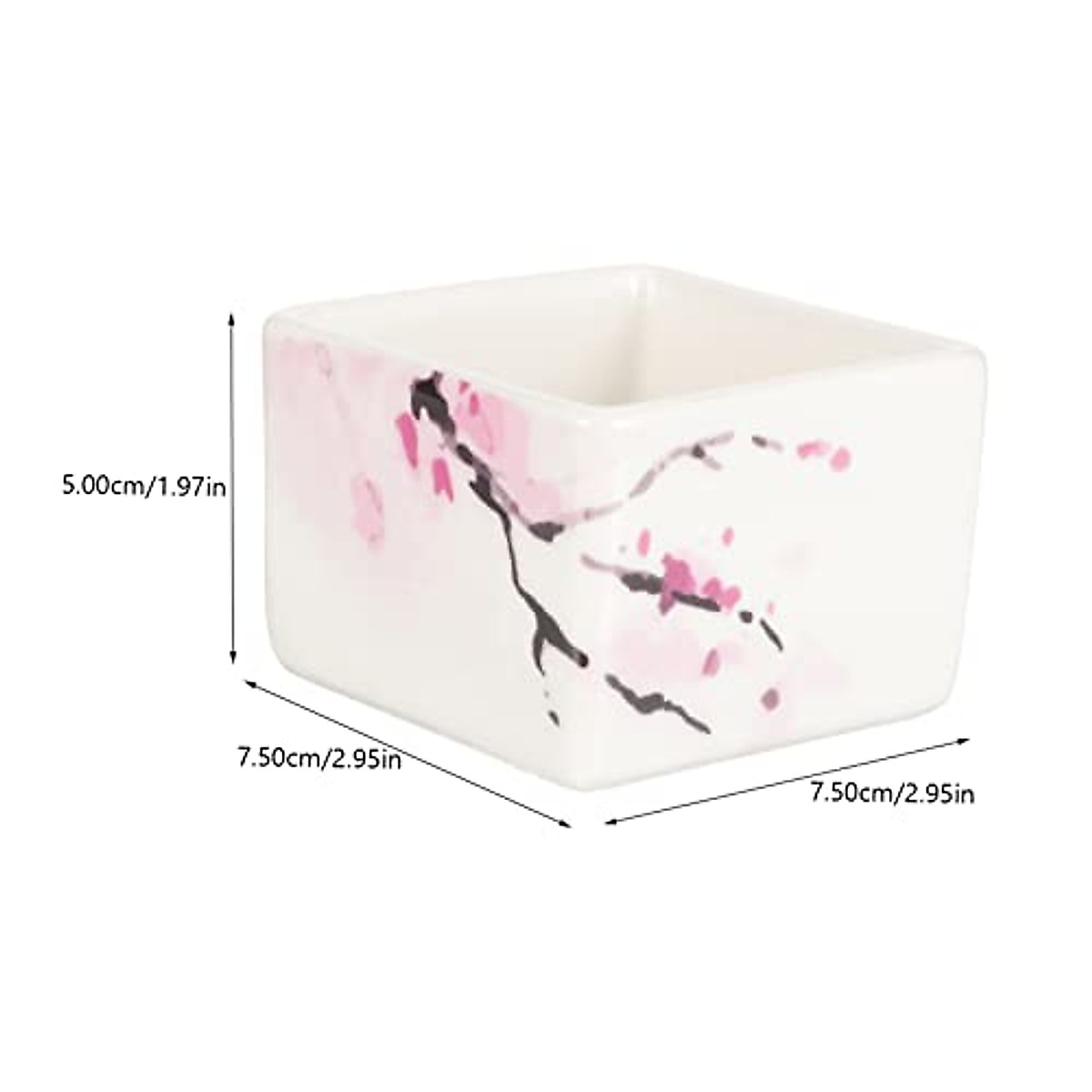 YARNOW 4pcs Ceramic Quartet Gu White Soup Bowls Suit Salad Mixing Bowls Trifle Bowls Chip and Dip Serving Set Ice Cream Bowl Square Bowls Ceramic Bowl Set Bowls Set Ceramics Cute