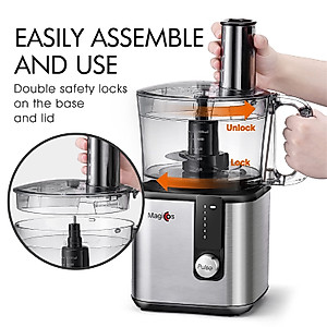 Food Processor 5 Variable Speeds Vegetable & Juicing