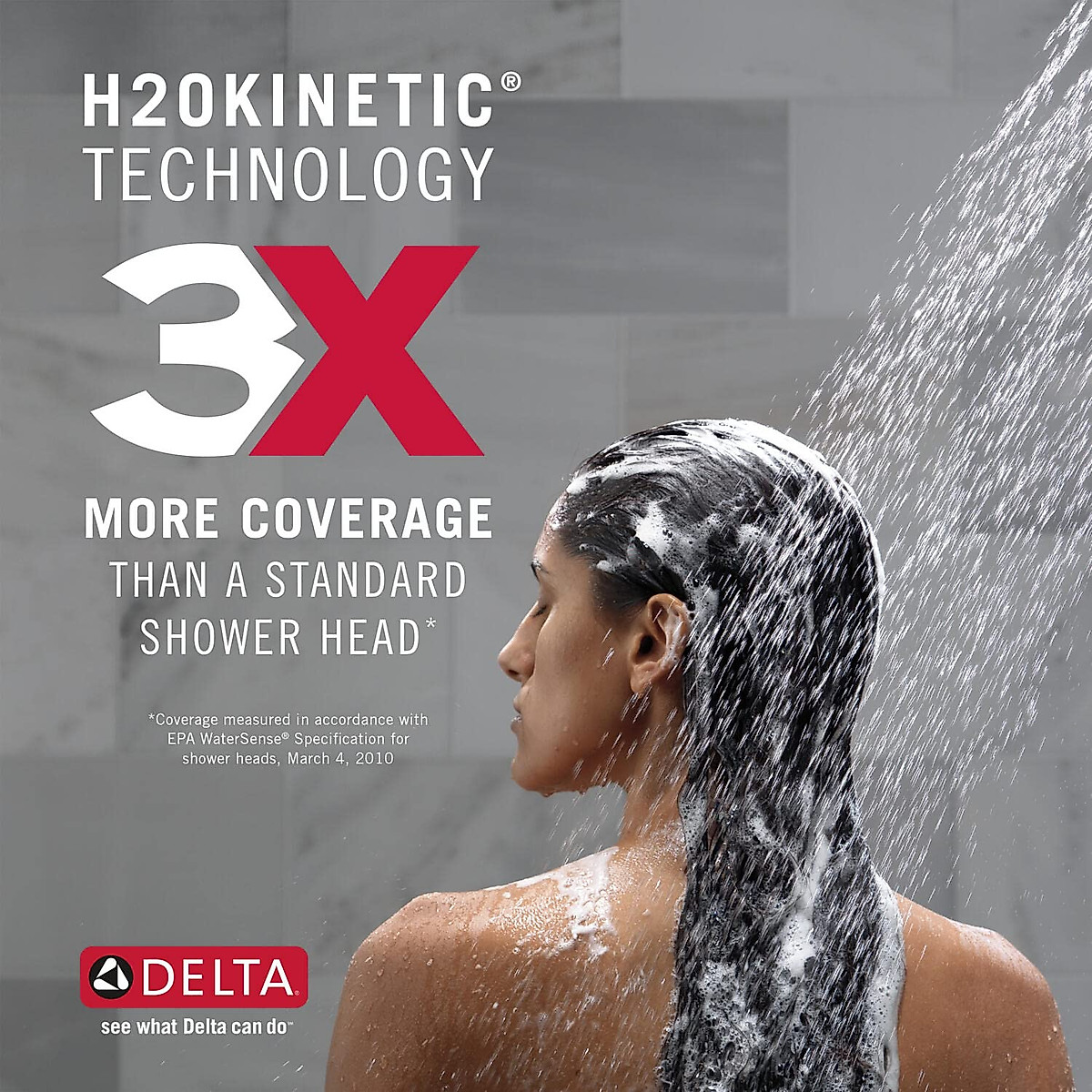 Delta Faucet 5-Spray In2ition Dual Shower Head with Handheld Spray, H2Okinetic Shower Head with Hose, Showerheads, Handheld Shower Heads, Magnetic Docking, Polished Nickel 58480-PN-PK