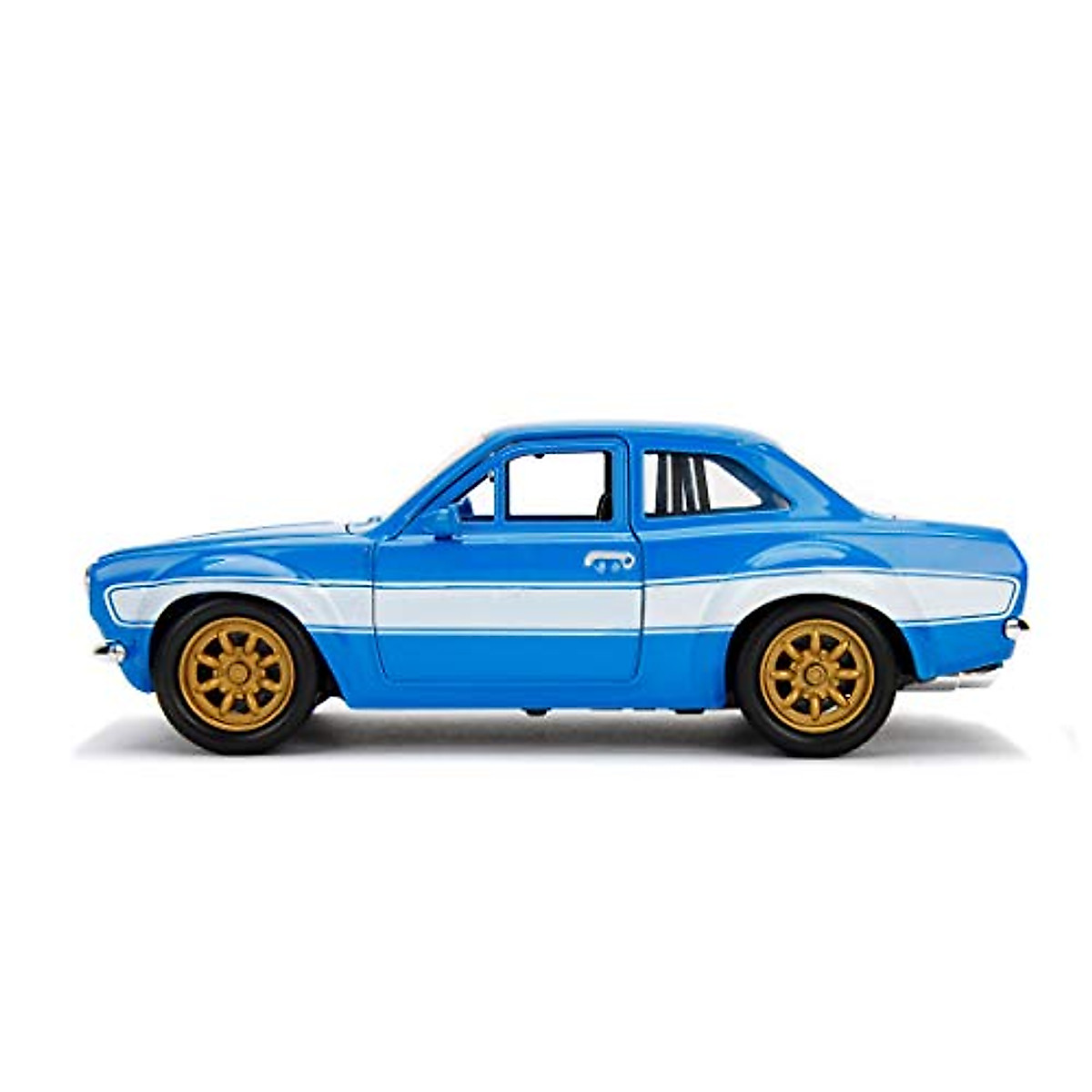 Jada Toys 1:24 Fast & Furious - Brian's Ford Escort RS2000 Mk1, Blue With White Stripes
