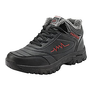 JUMESGU Deals of The Day Lightning Deals Men's Western Cowboy Boots Square Toe Steel Toe Work Boots Men's Safety Toe Leather Work Boots Overstock Items Clearance All
