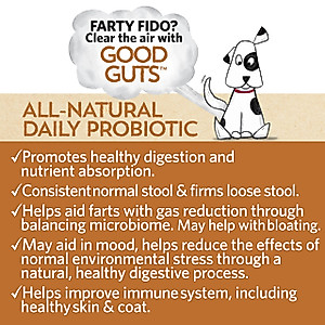 Fidobiotics Good Guts for Medium Mutts Probiotic for Dogs, 6 Billion CFUs, 11 Strains, 5 Digestive Enzymes, 2 Prebiotics, Digestive Gut Health for Dogs, Adult & Puppy Probiotics Supplements (30 Days)