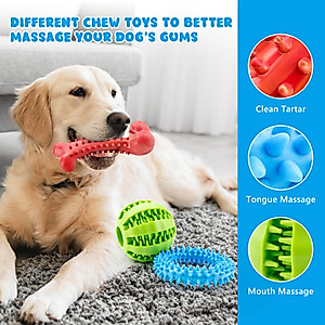 HHAINOVI Dog Chew Toys for Aggressive Chewers,Super Chewer Dog Toys for Medium Small Dogs,3 Pack Super Chewer Dog Toys with Tough, Heavy Duty Dog Teething Toys with Tough Nylon