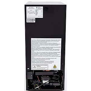 Avanti BCA3115S3S Beverage Cooler with Glass Door 72 Can Mini Refrigerator with Lock for Beer Soda Water Wine with Digital Temperature, 3.1 cu. ft, Black