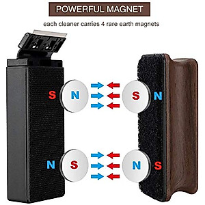 hygger Aquarium Strong Magnetic Cleaner Algae Magnet Cleaning Tool with Scraper Floating Brush for Fish Glass Tank M