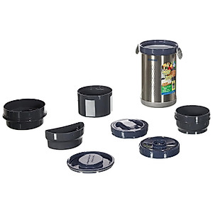 Zojirushi Thermal Stainless Lunch Box BENTO BAKO SL-NC09-ST (Japan Import)