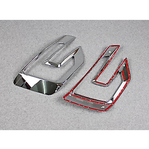 ABS Chrome Car Front Fog Light Lamp Cover Trim Trims Fit For Ford Explorer 2015 2016 2017