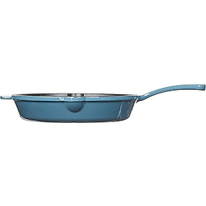 Cuisinart CI22-24BG Chef's Classic Enameled Cast Iron Round Fry Pan, 10-Inch, Provencal Blue