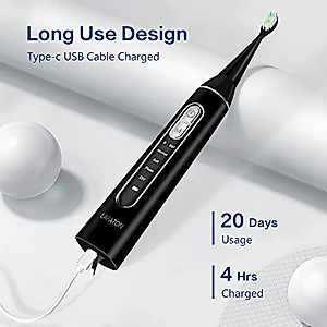 LAFATON 2 in 1 toothcleaner,Electric Toothbrush with Water Flosser Combo in One，Rechargeable Sonic Flossing Toothbrush with 3 Teeth Cleansing Ways,Waterproof Dental Oral Irrigator for Oral Care